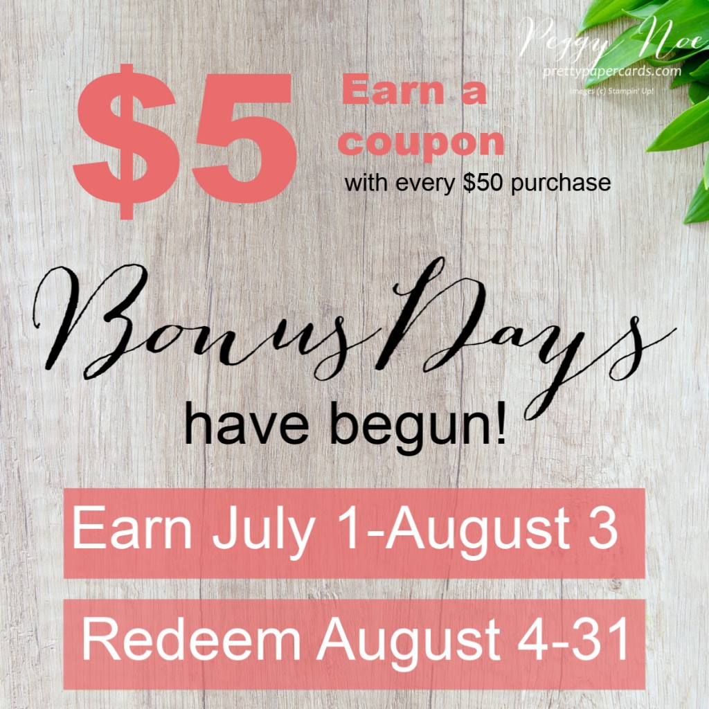 Bonus Days are Here!! - Pretty Paper Cards