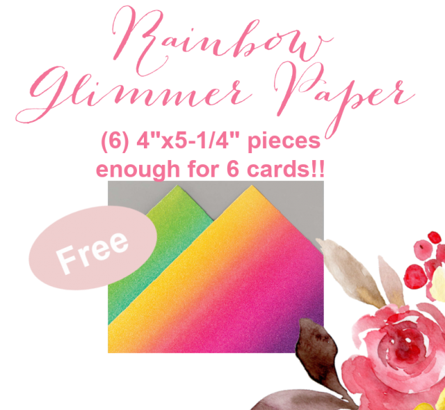 Happy November With Free Rainbow Glimmer Paper! - Pretty Paper Cards