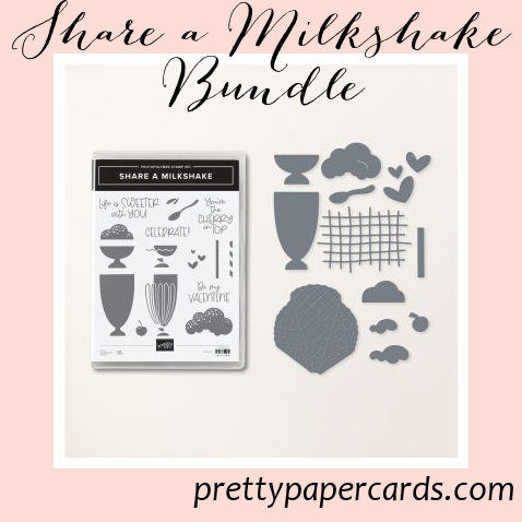 Four-Scoop Share a Milkshake Card! - Pretty Paper Cards