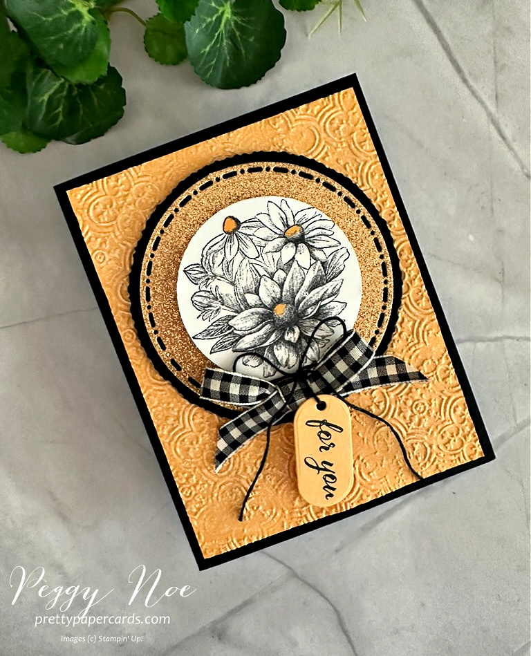 Fall Peach Pie Glimmer Card! - Pretty Paper Cards