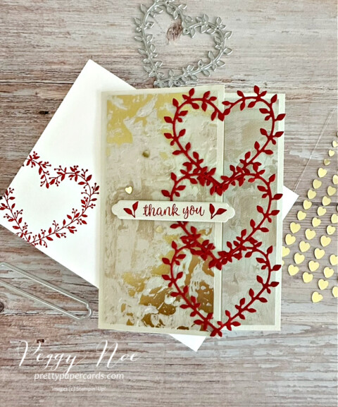 NEW VIDEO: Heart Shaped Thank You Card! - Pretty Paper Cards
