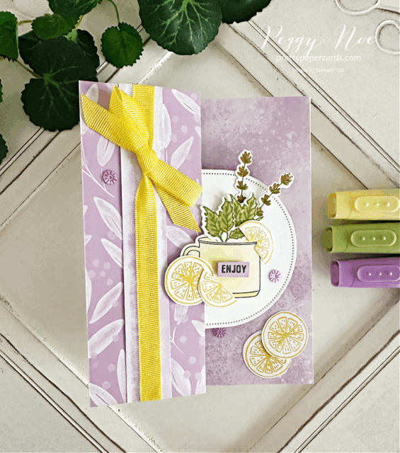 NEW VIDEO: Fun-Fold Summer Iced Tea Card! - Pretty Paper Cards
