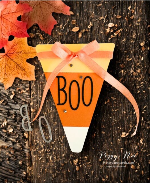 BOO! Make a Fun Candy Corn Card! - Pretty Paper Cards